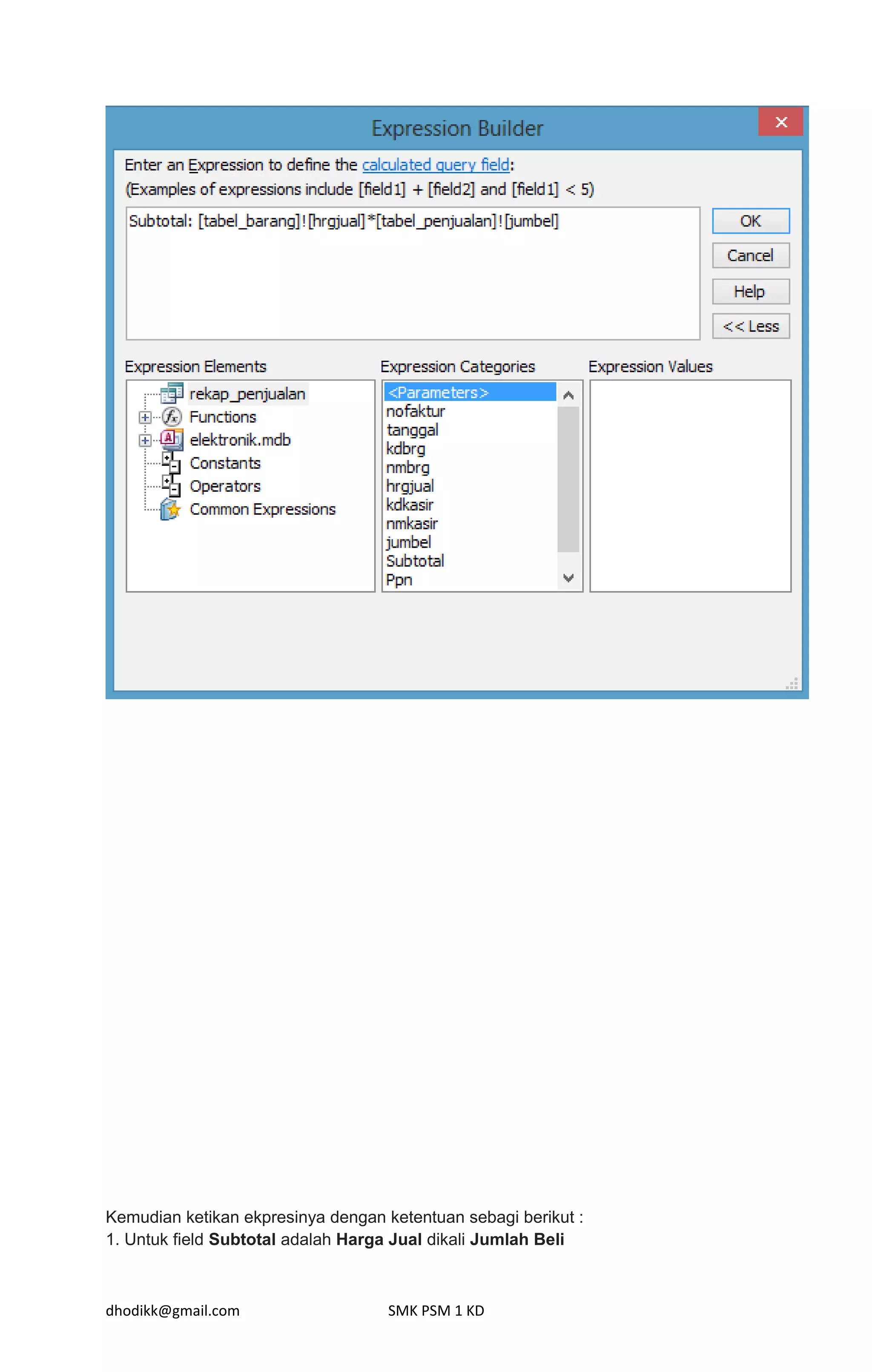 Tutorial membuat database menggunakan ms access | DOC