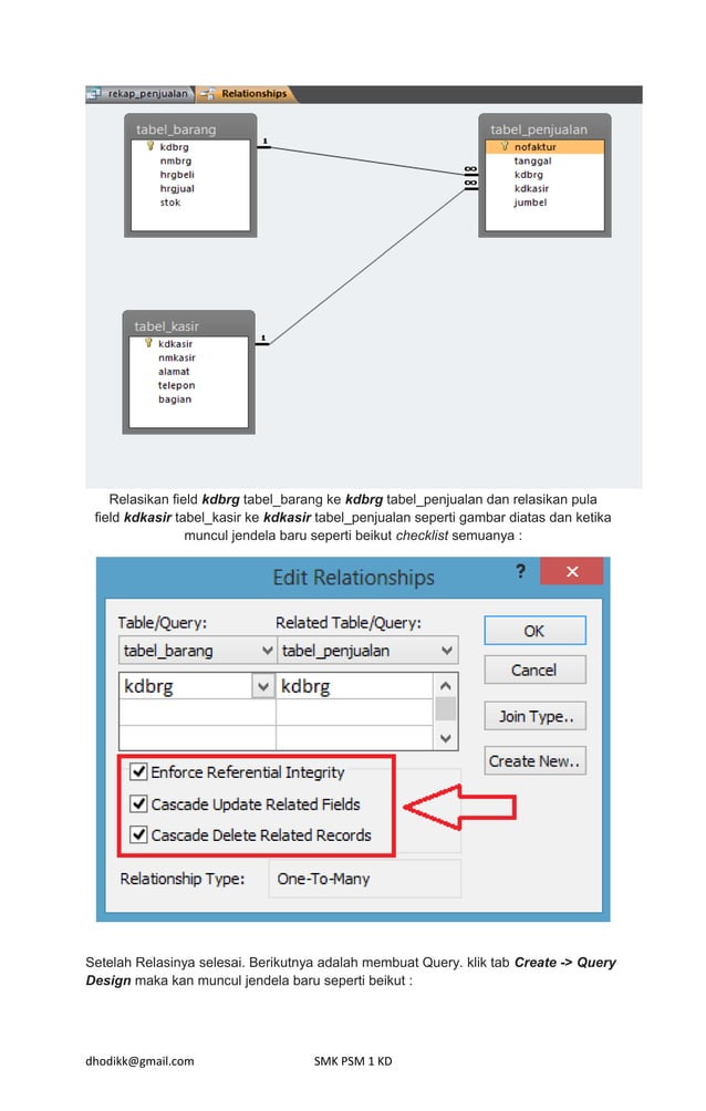 Tutorial membuat database menggunakan ms access | DOC