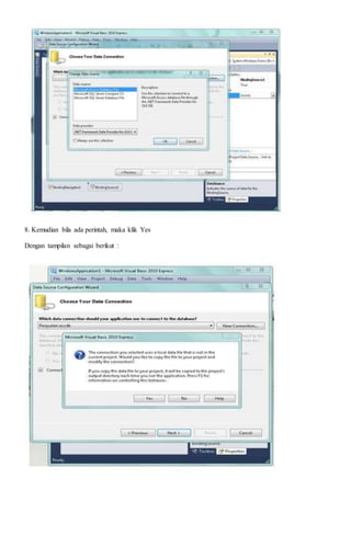 Tutorial Membuat Database Menggunakan Vb Docx