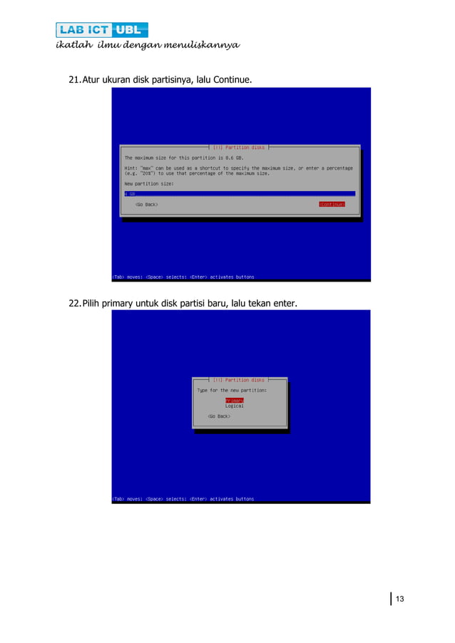 Tutorial membuat data center dengan samba di linux debian | PDF