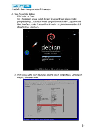 Tutorial membuat data center dengan samba di linux debian | PDF
