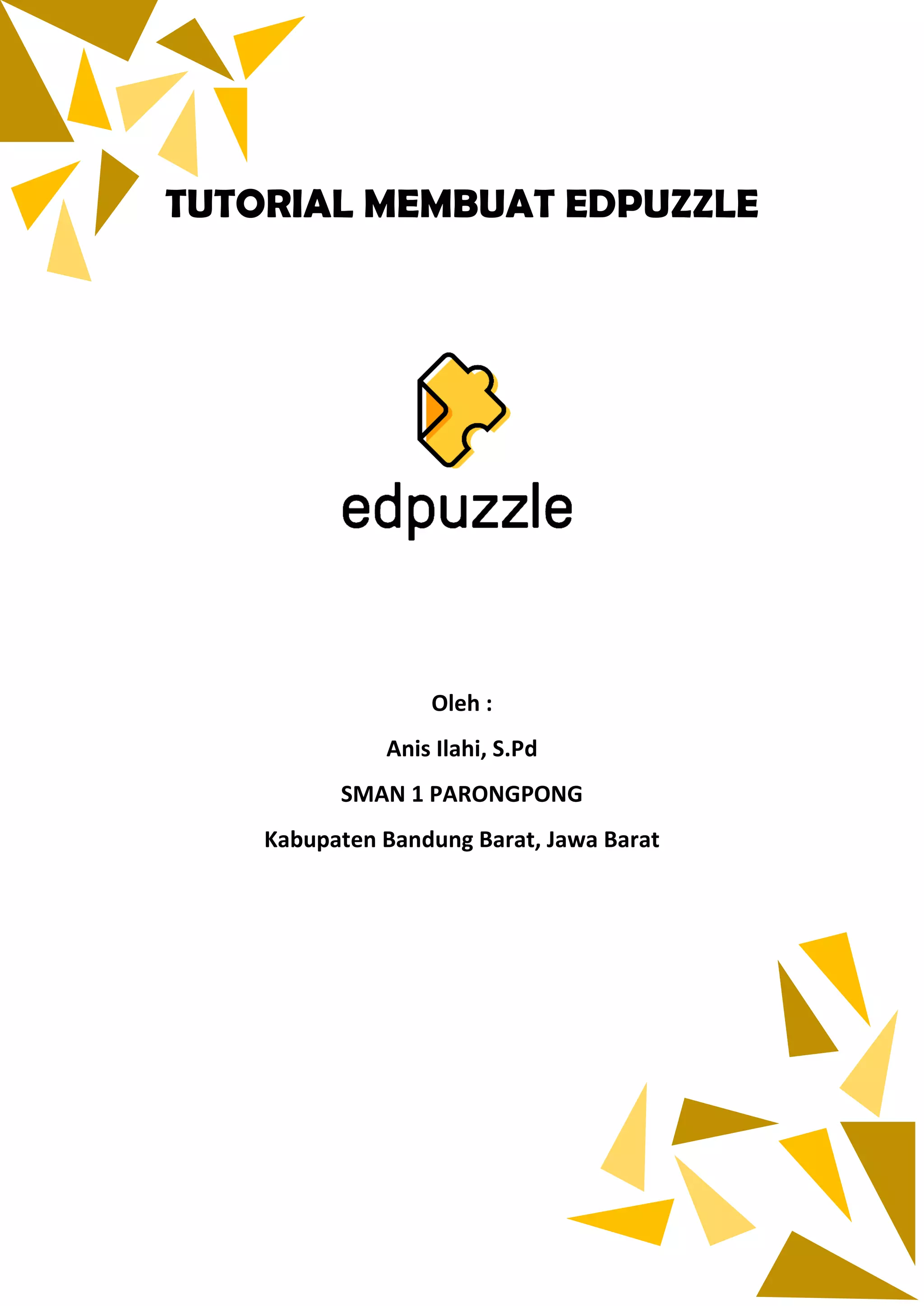 Tutorial Membuat Edpuzzle | PDF