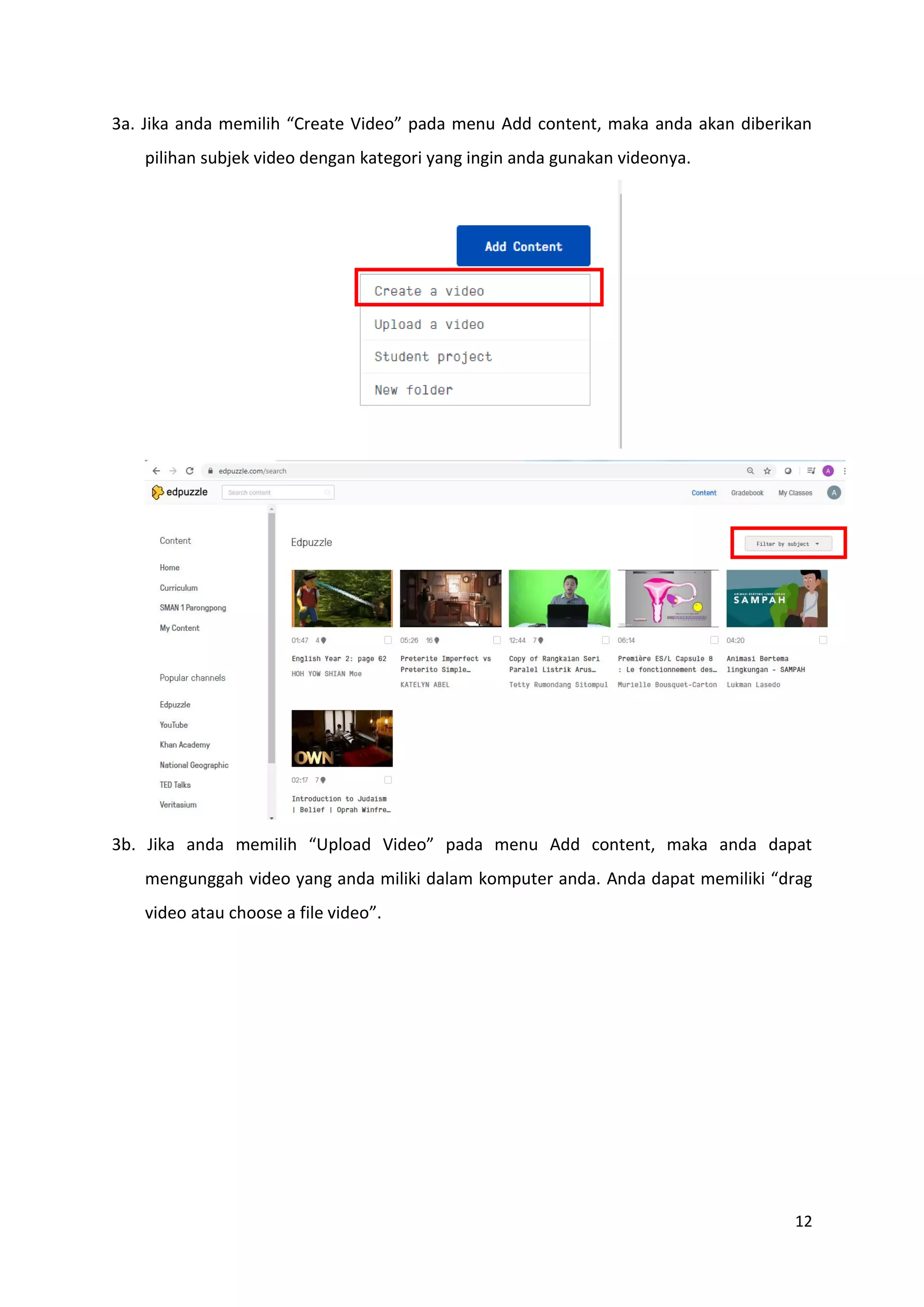 Tutorial Membuat Edpuzzle | PDF