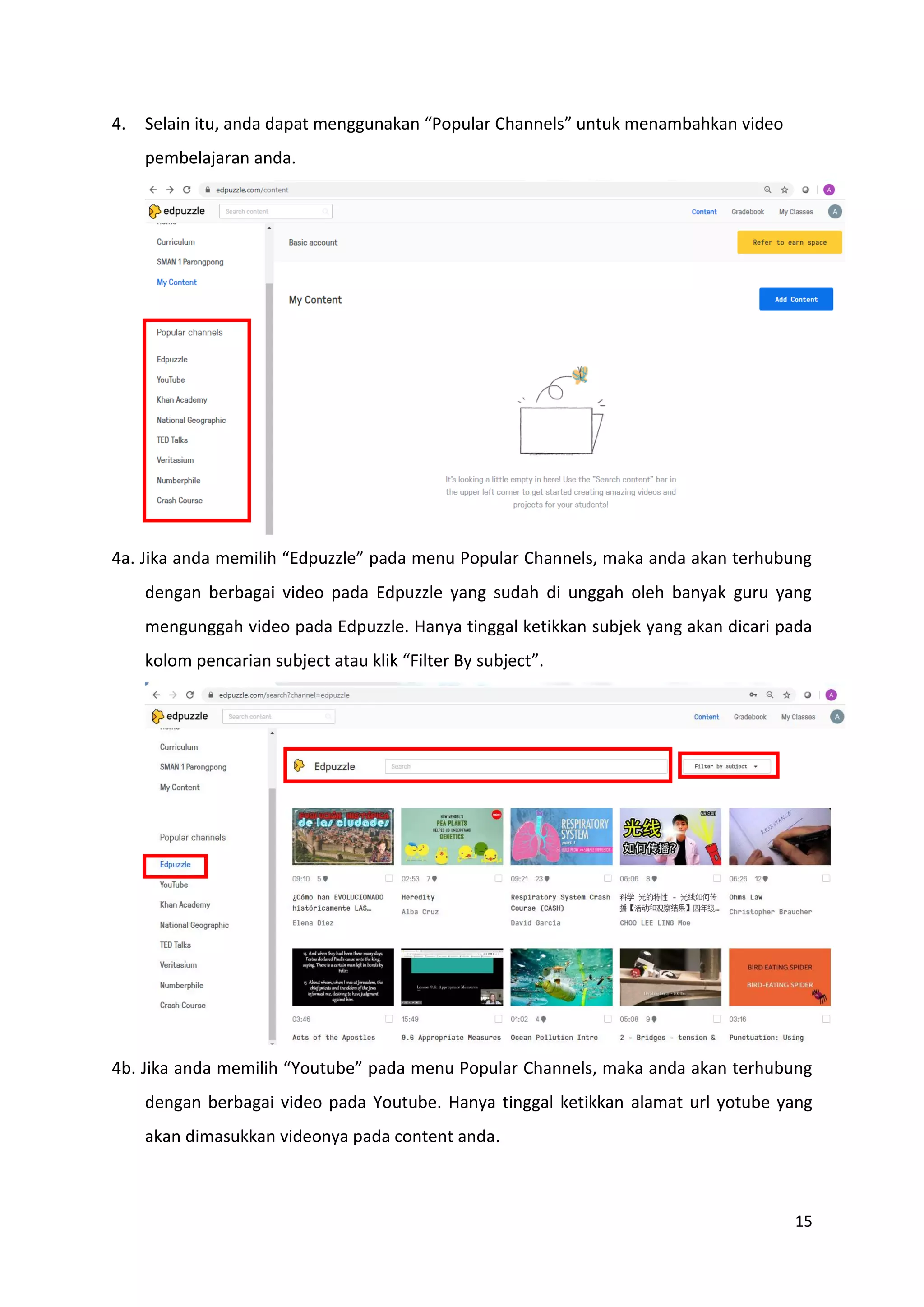 Tutorial Membuat Edpuzzle | PDF