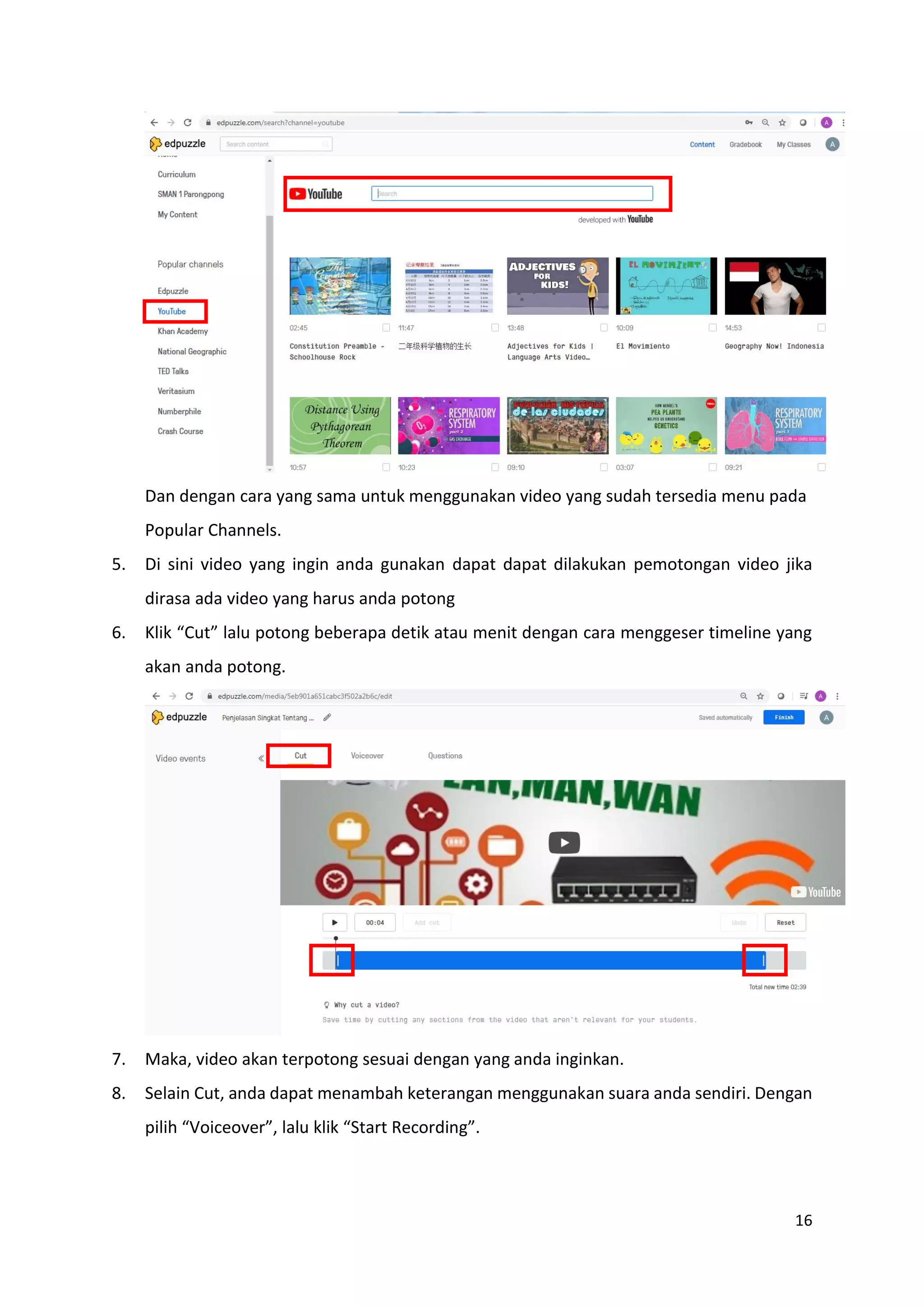 Tutorial Membuat Edpuzzle | PDF