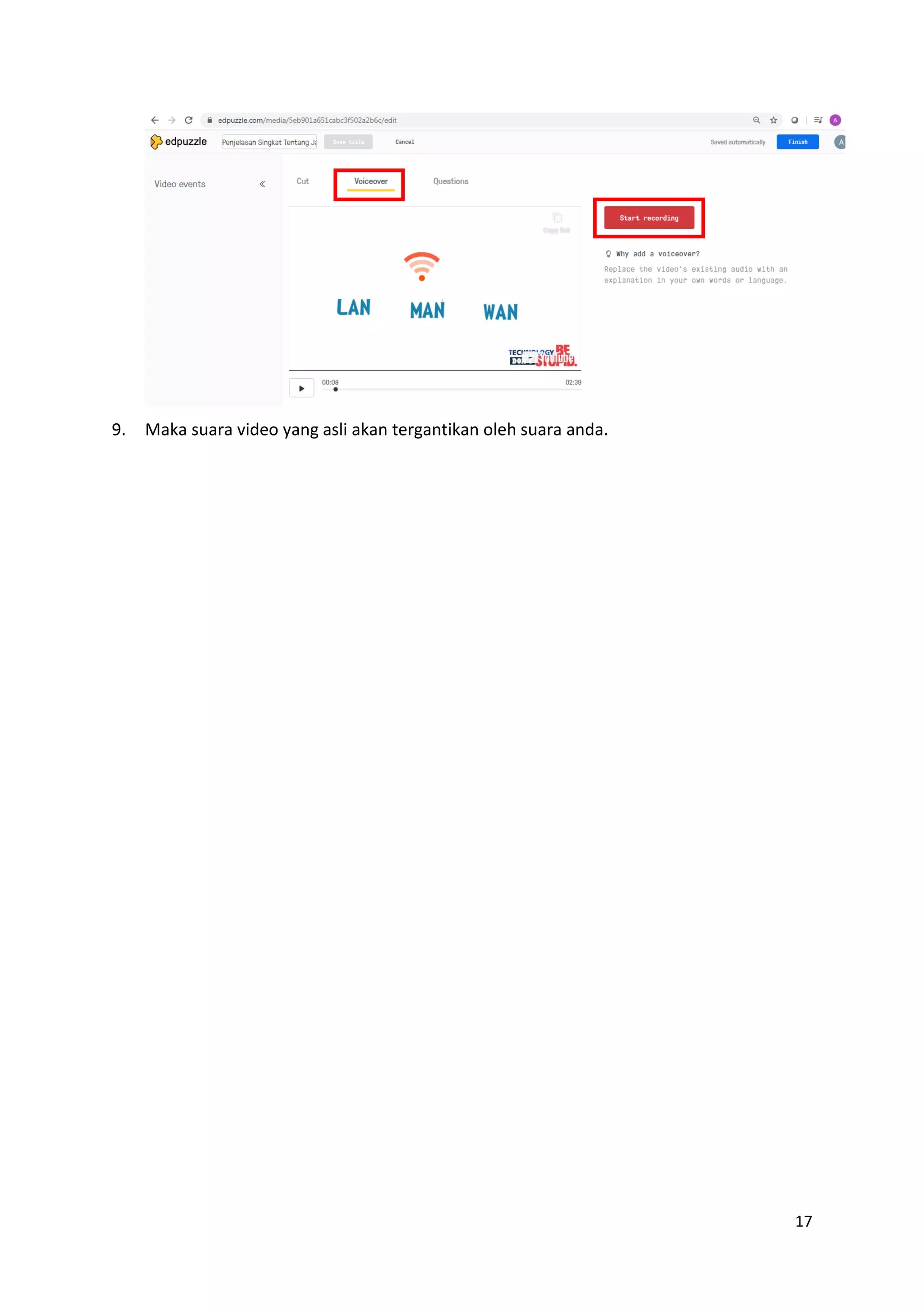 Tutorial Membuat Edpuzzle | PDF