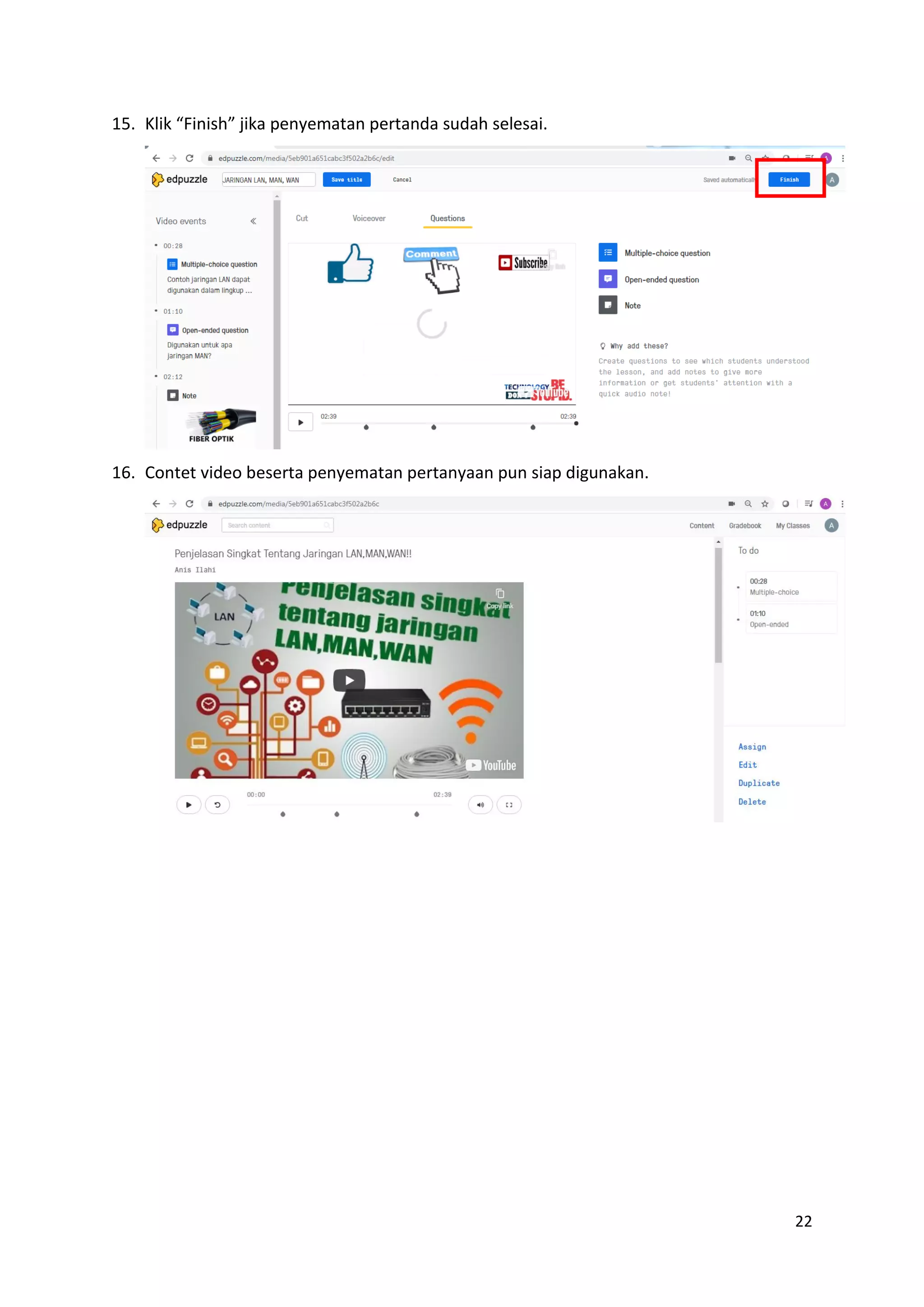 Tutorial Membuat Edpuzzle | PDF