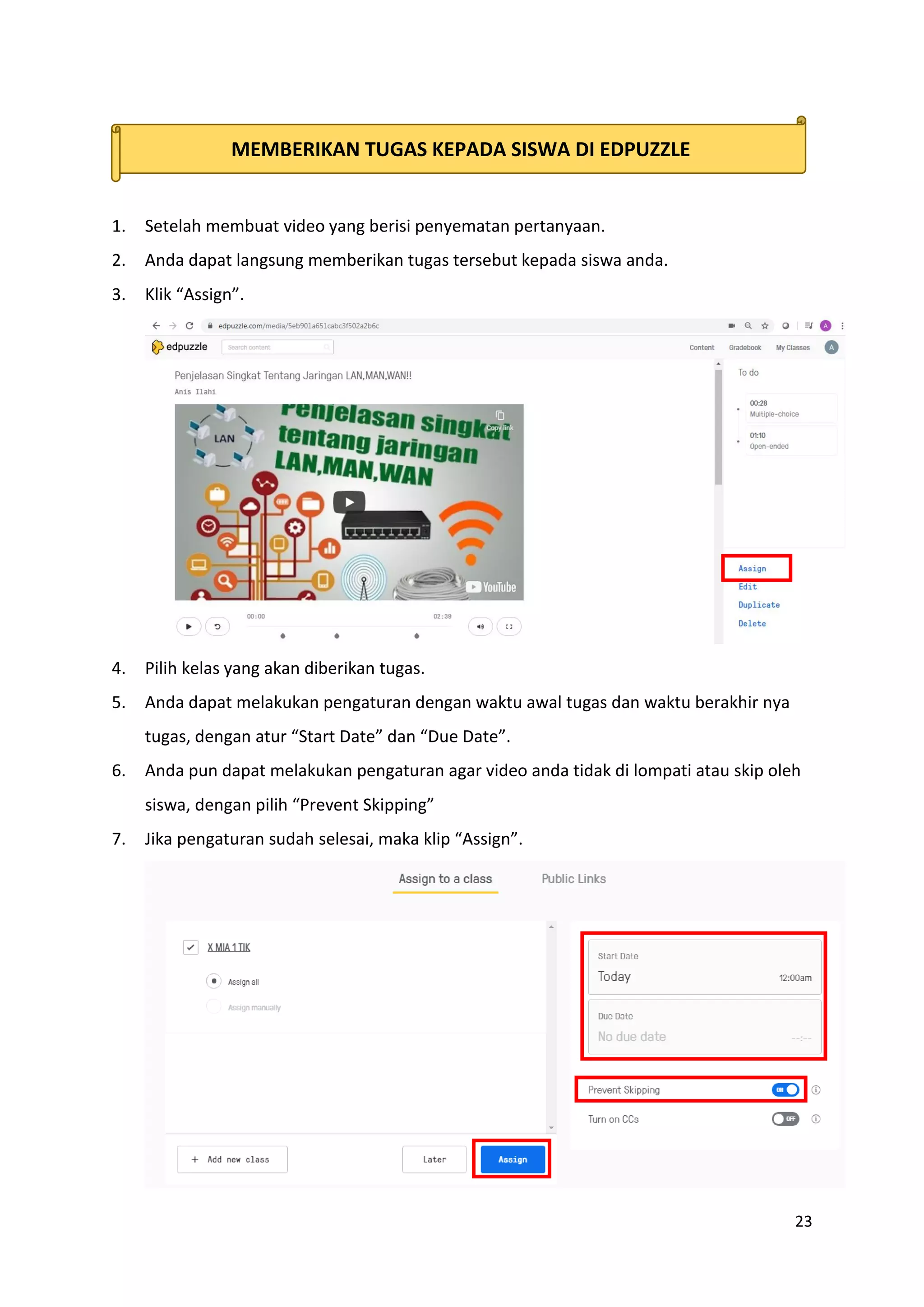 Tutorial Membuat Edpuzzle | PDF