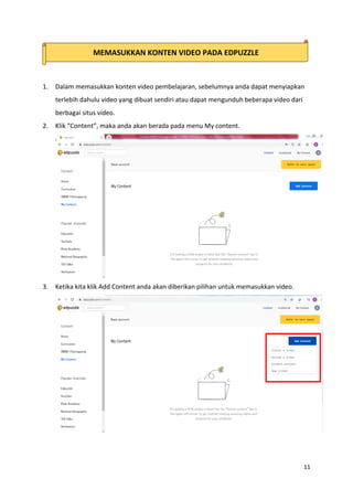 Tutorial Membuat Edpuzzle | PDF