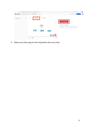 Tutorial Membuat Edpuzzle | PDF