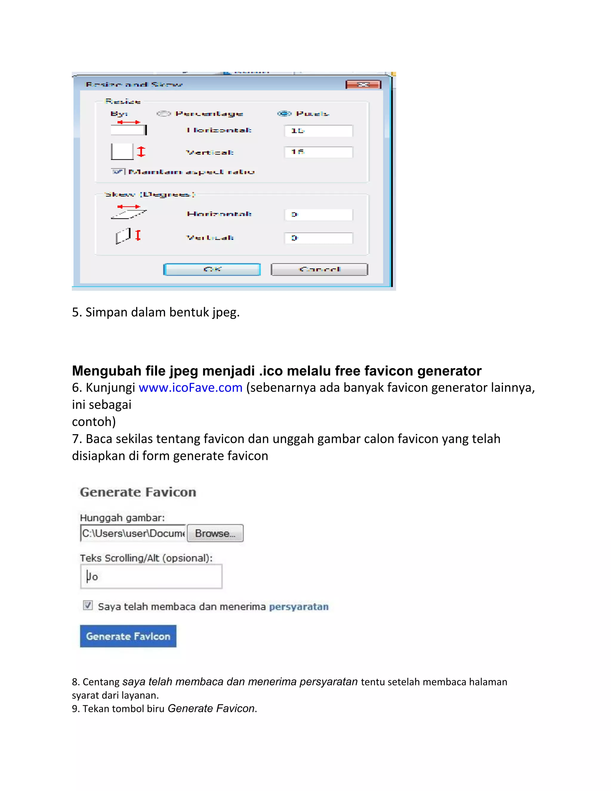 Tutorial membuat favicon | PDF