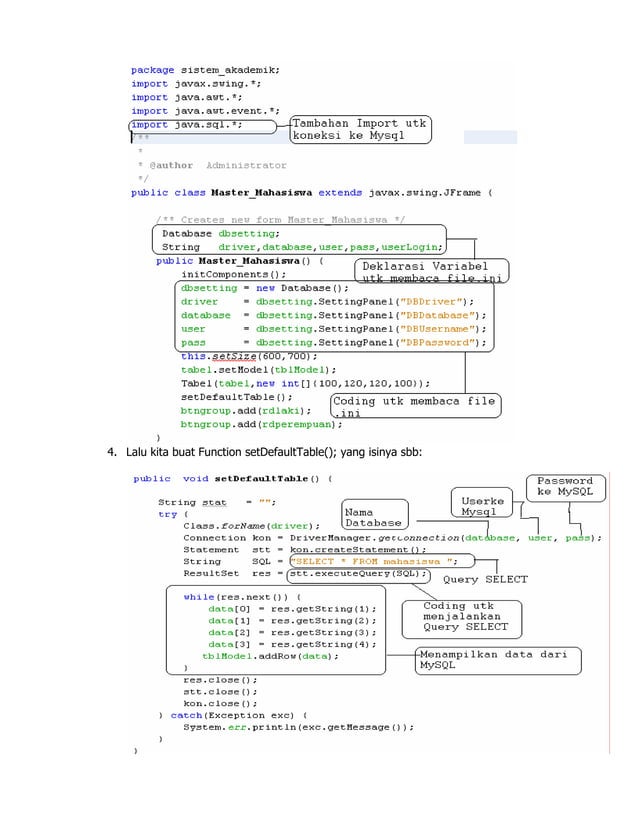 Tutorial membuat form dalam netbeans versi2 | PDF