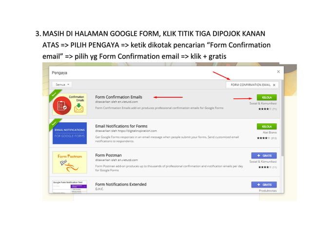 Tutorial membuat google form terbaru | PDF