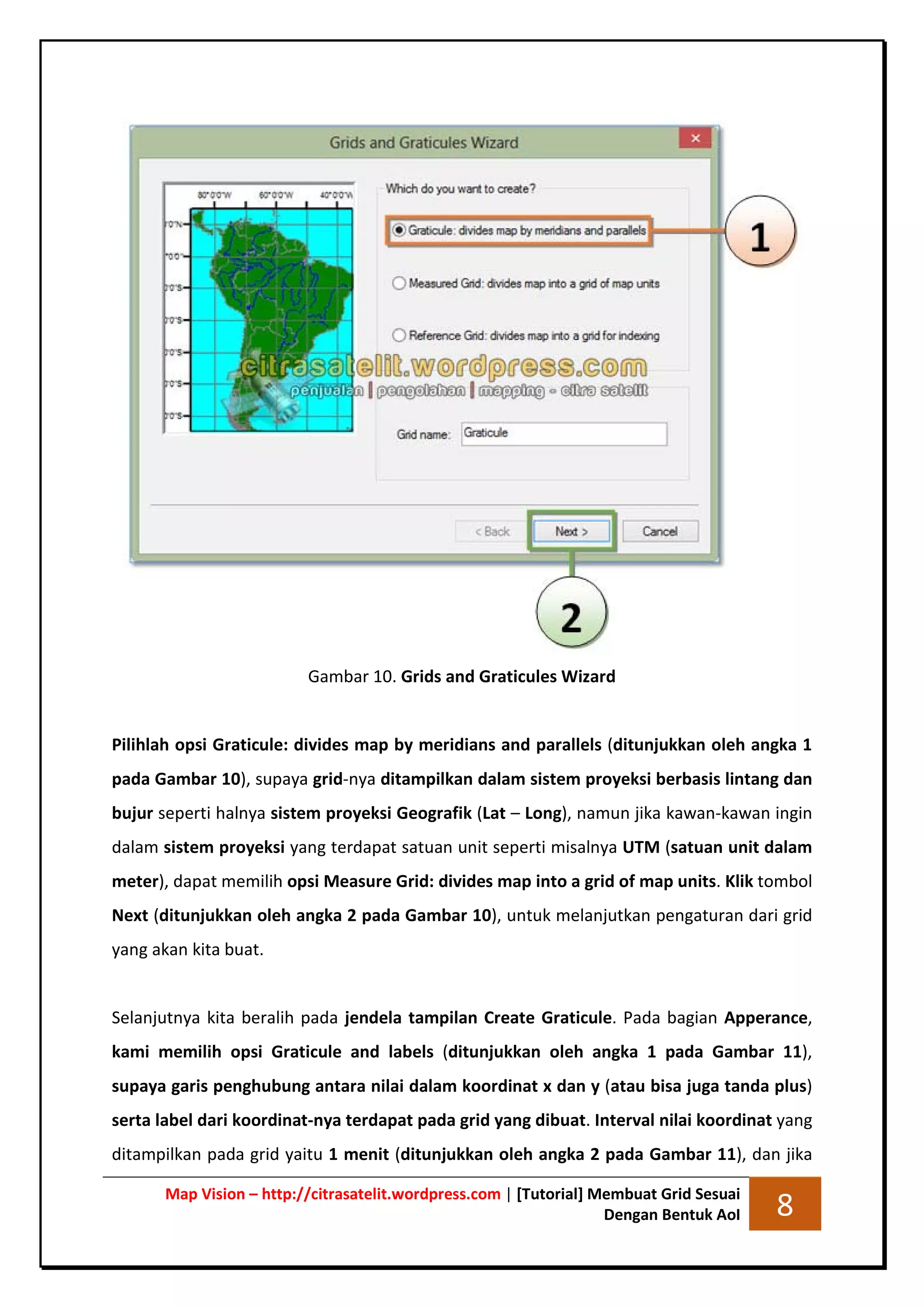 [Tutorial] membuat grid sesuai dengan bentuk area of interest | PDF