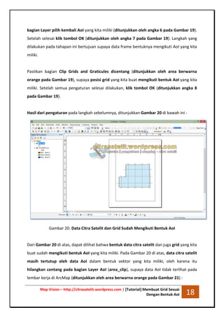 [Tutorial] membuat grid sesuai dengan bentuk area of interest | PDF