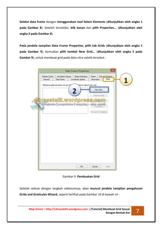 [Tutorial] membuat grid sesuai dengan bentuk area of interest | PDF