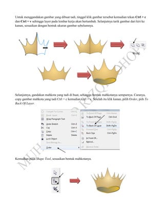 Tutorial membuat hati mahkota | PDF