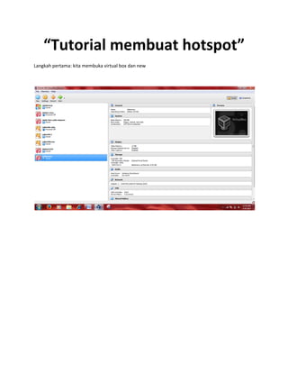 Tutorial membuat hotspot | PDF