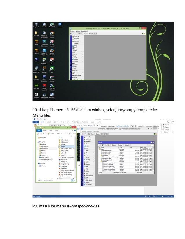Tutorial membuat hotspot di mikrotik | PDF