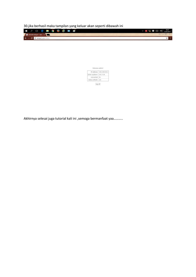 Tutorial membuat hotspot mikrotik di vmware | PDF