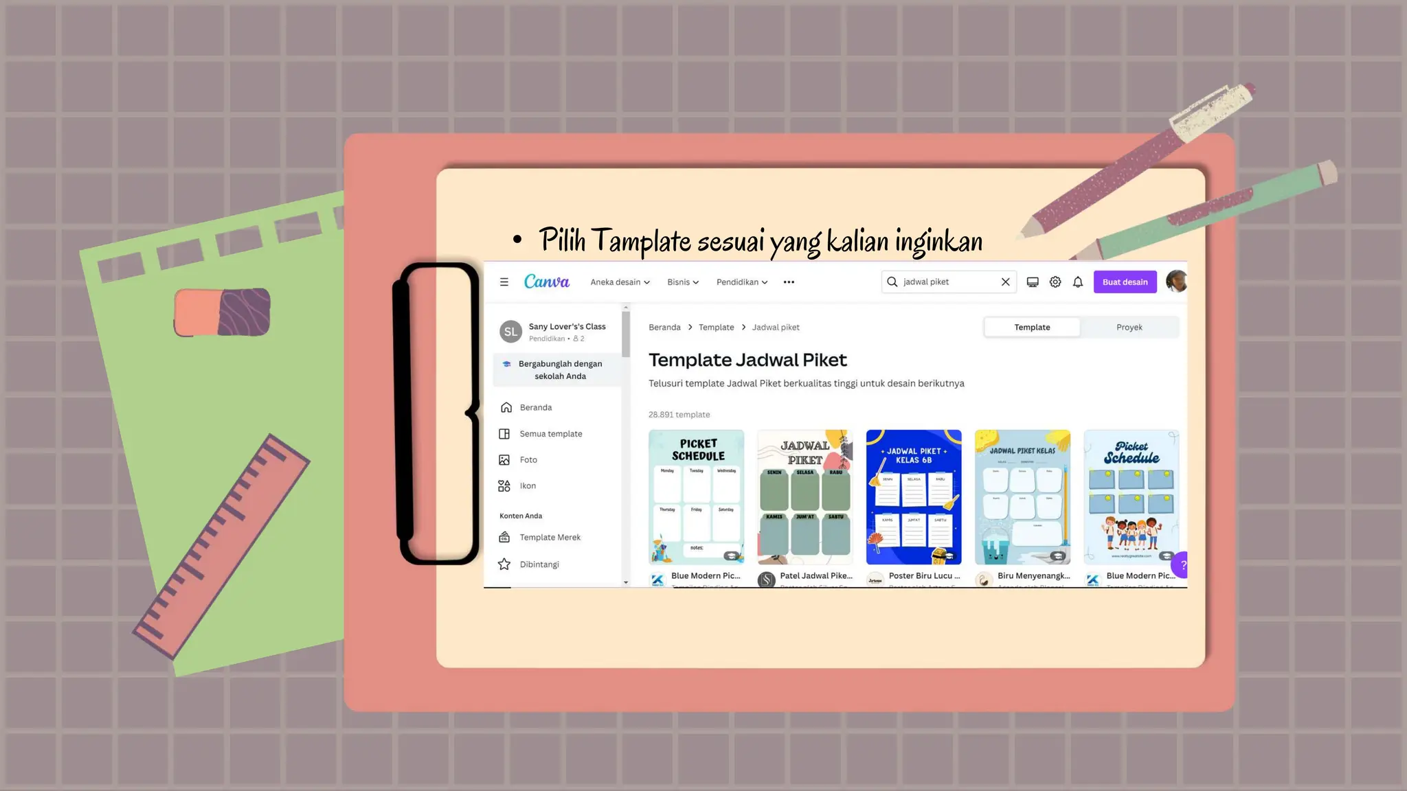 TUTORIAL CARA MEMBUAT JADWAL PIKET DI CANVA.pptx TUTORIAL CARA MEMBUAT JADWAL PIKET DI CANVA.pptx