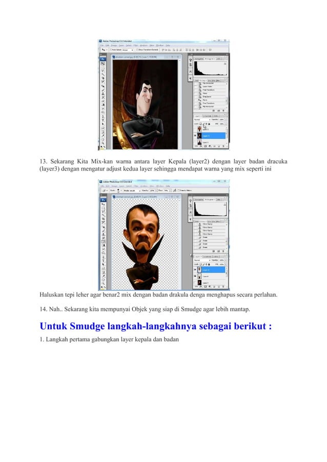 Tutorial Membuat Karikatur dan Smudge Painting | PDF