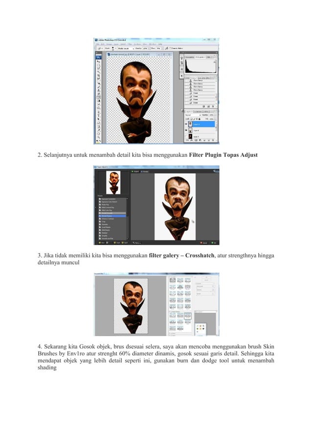 Tutorial Membuat Karikatur dan Smudge Painting | PDF