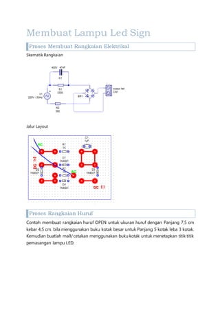 Tutorial Cara Membuat Papan Nama Tulisan Lampu Led Sign by Mekar Tech ...