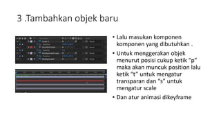 Tutorial membuat motion graphic after effect & premiere | PPTX