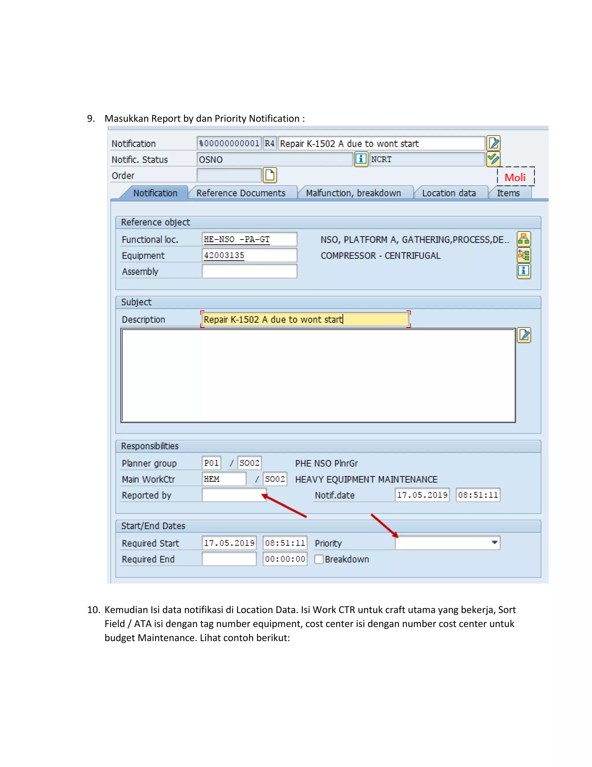 Tutorial membuat notifikasi my sap | PDF