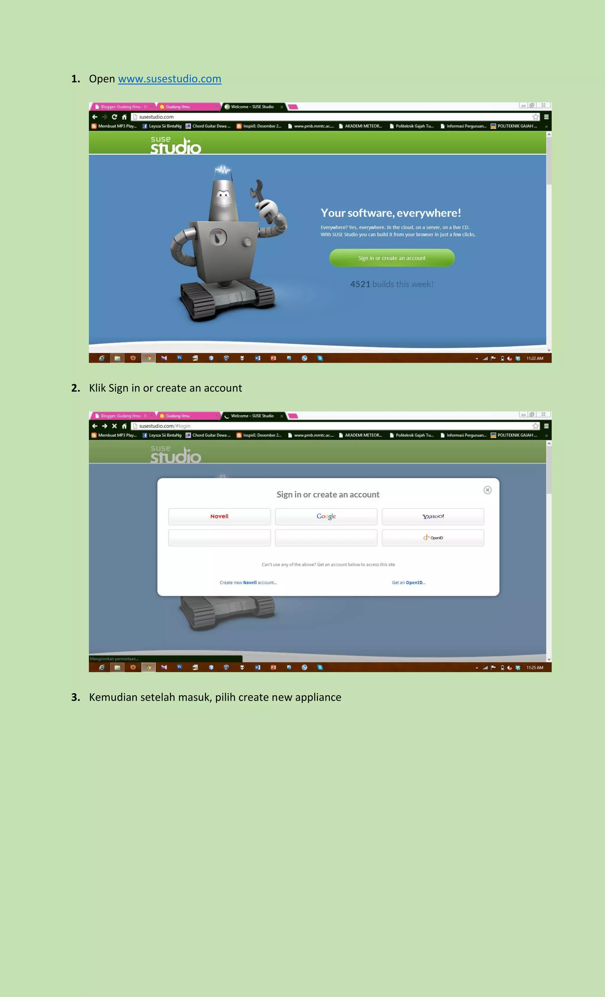 Tutorial membuat os dengan suse studio | PDF