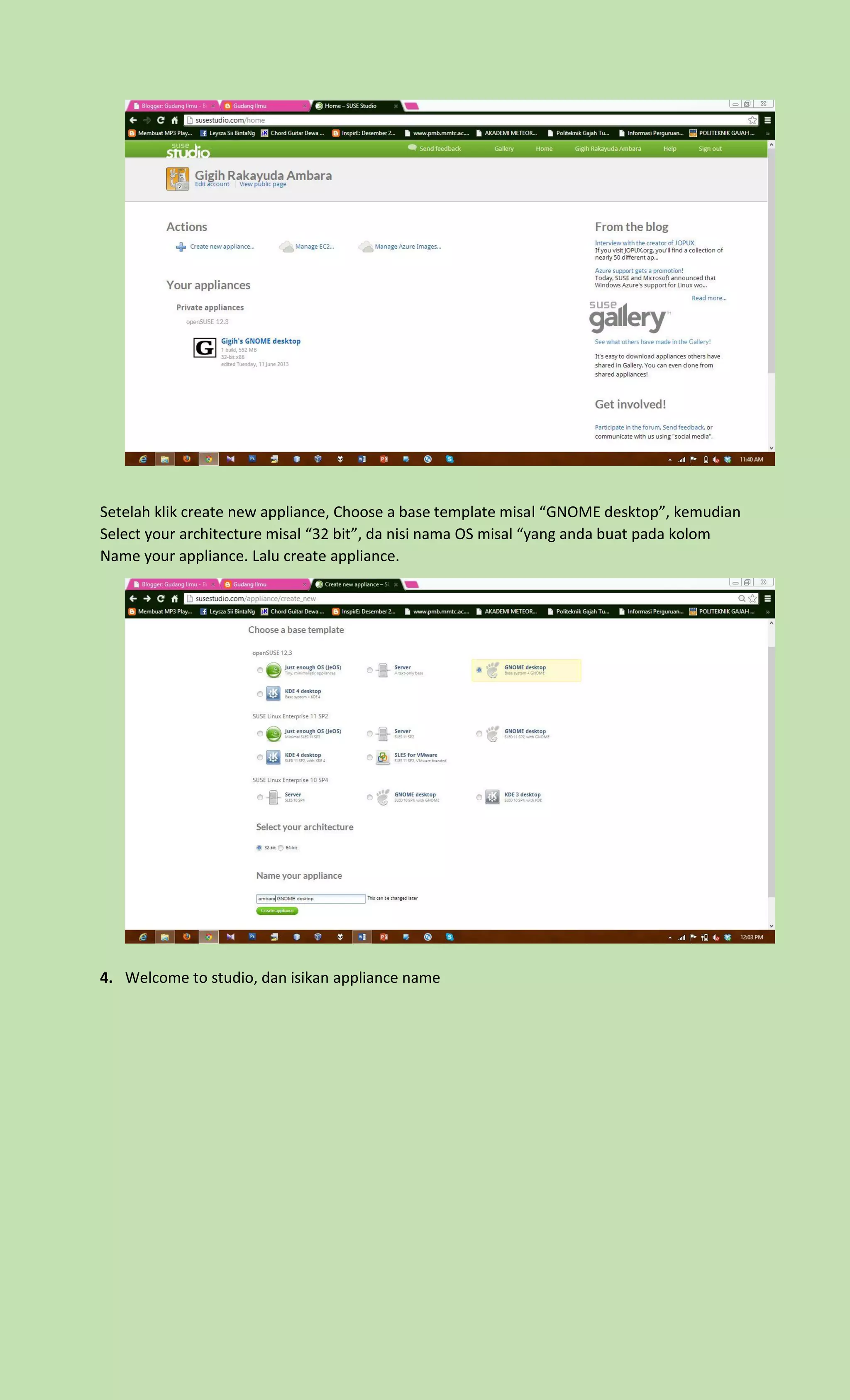 Tutorial membuat os dengan suse studio | PDF