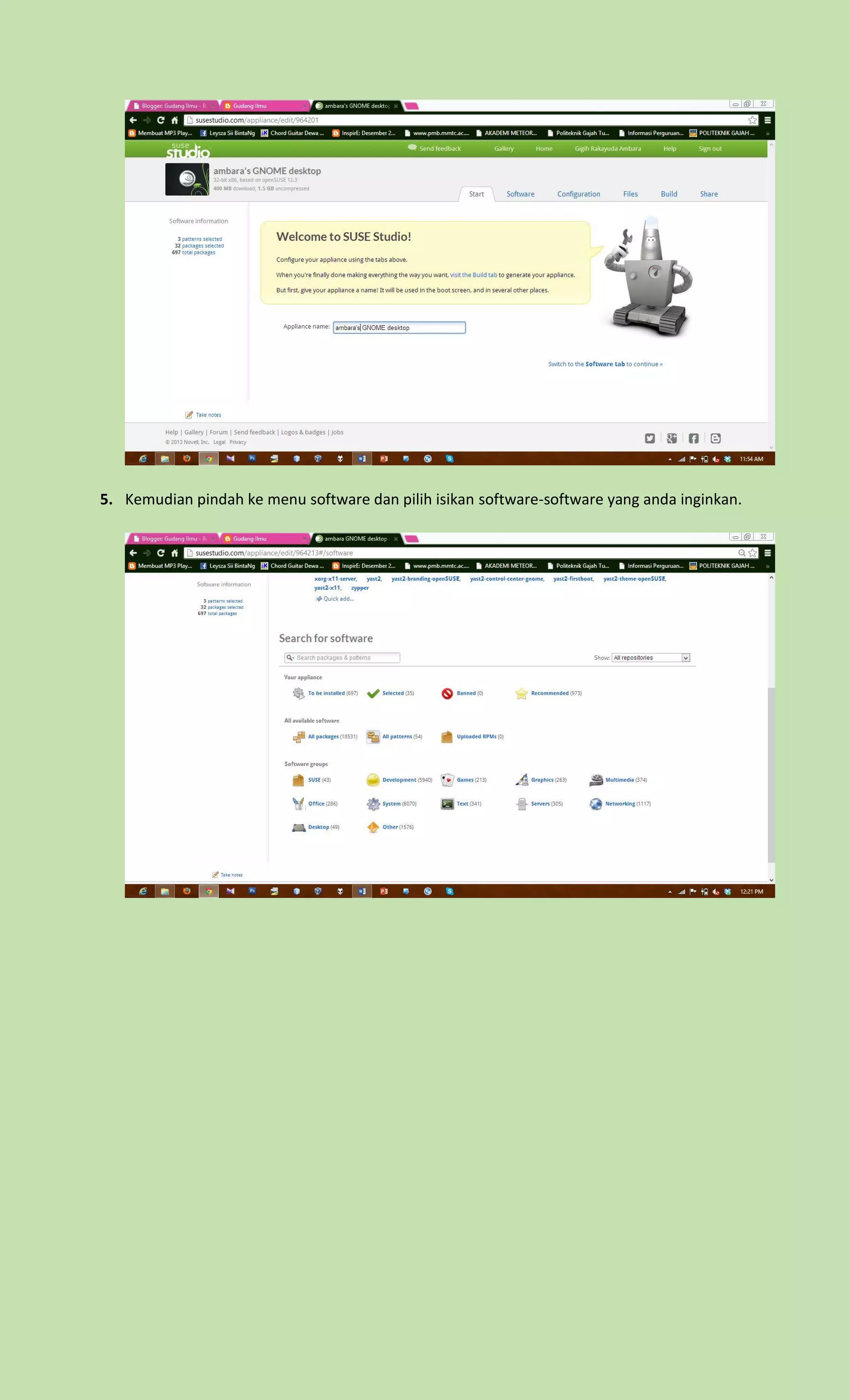 Tutorial membuat os dengan suse studio | PDF