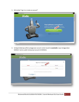 Tutorial membuat os sendiri melalui susestudio | PDF