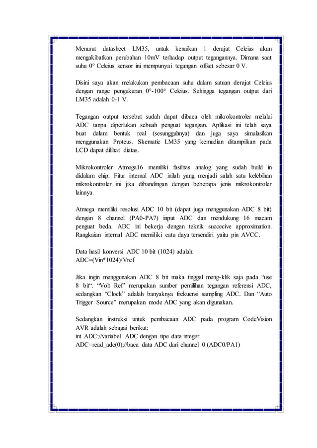 Tutorial membuat project termometer dan jam digital menggunakan codevision avr by muhammad ...