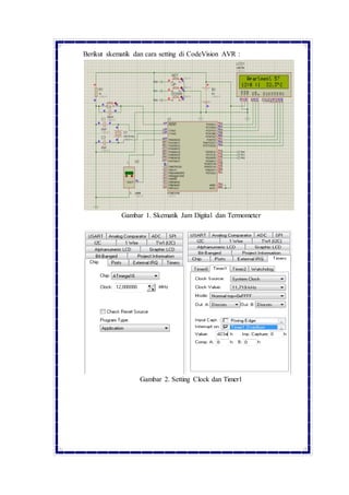 Tutorial membuat project termometer dan jam digital menggunakan codevision avr by muhammad ...