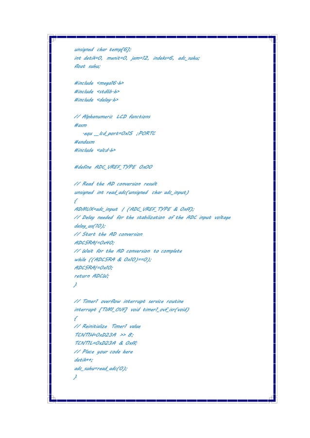 Tutorial membuat project termometer dan jam digital menggunakan codevision avr by muhammad ...