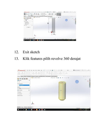 Tutorial membuat screw 3d menggunakan software solidwork | DOC