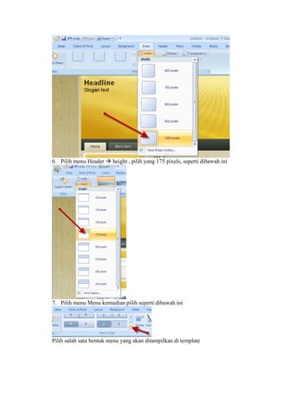 Tutorial membuat template artisteer | PDF