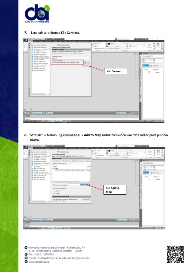 Tutorial membuka data raster pada software autocad | PDF