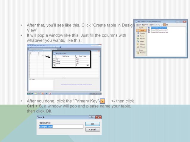 Tutorial microsoft access 2003 | PPTX | Databases | Computer Software and Applications