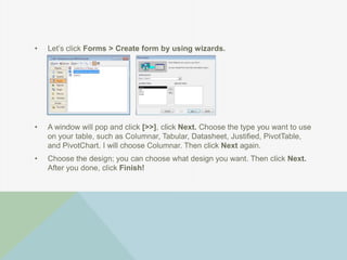 Tutorial microsoft access 2003 | PPTX