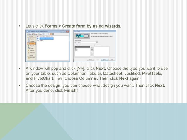 Tutorial microsoft access 2003 | PPTX | Databases | Computer Software and Applications