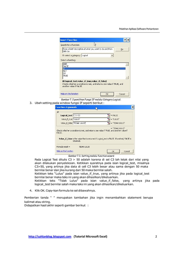 Tutorial microsoft excel | PDF