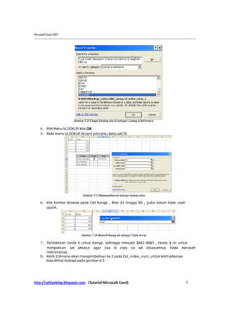 Tutorial microsoft excel | PDF