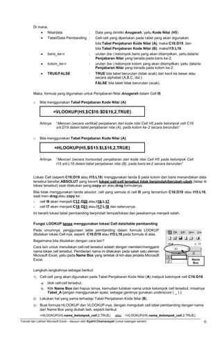 Tutorial microsoft excel-pemula1 | PDF
