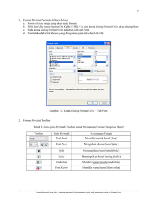 Tutorial microsoft excel_2007 | PDF