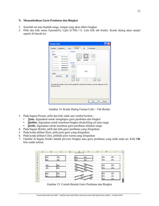 Tutorial microsoft excel_2007 | PDF