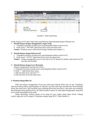 Tutorial microsoft excel_2007 | PDF