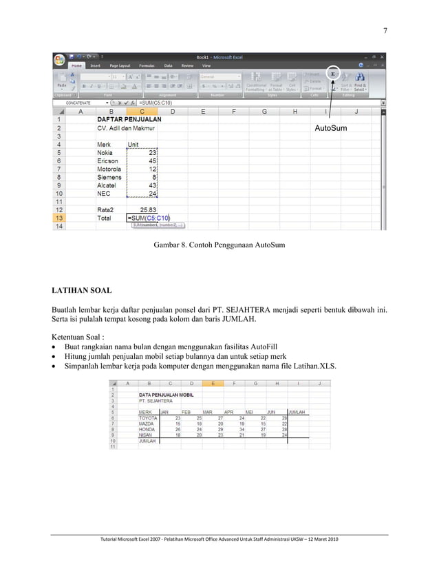 Tutorial microsoft excel_2007 | PDF